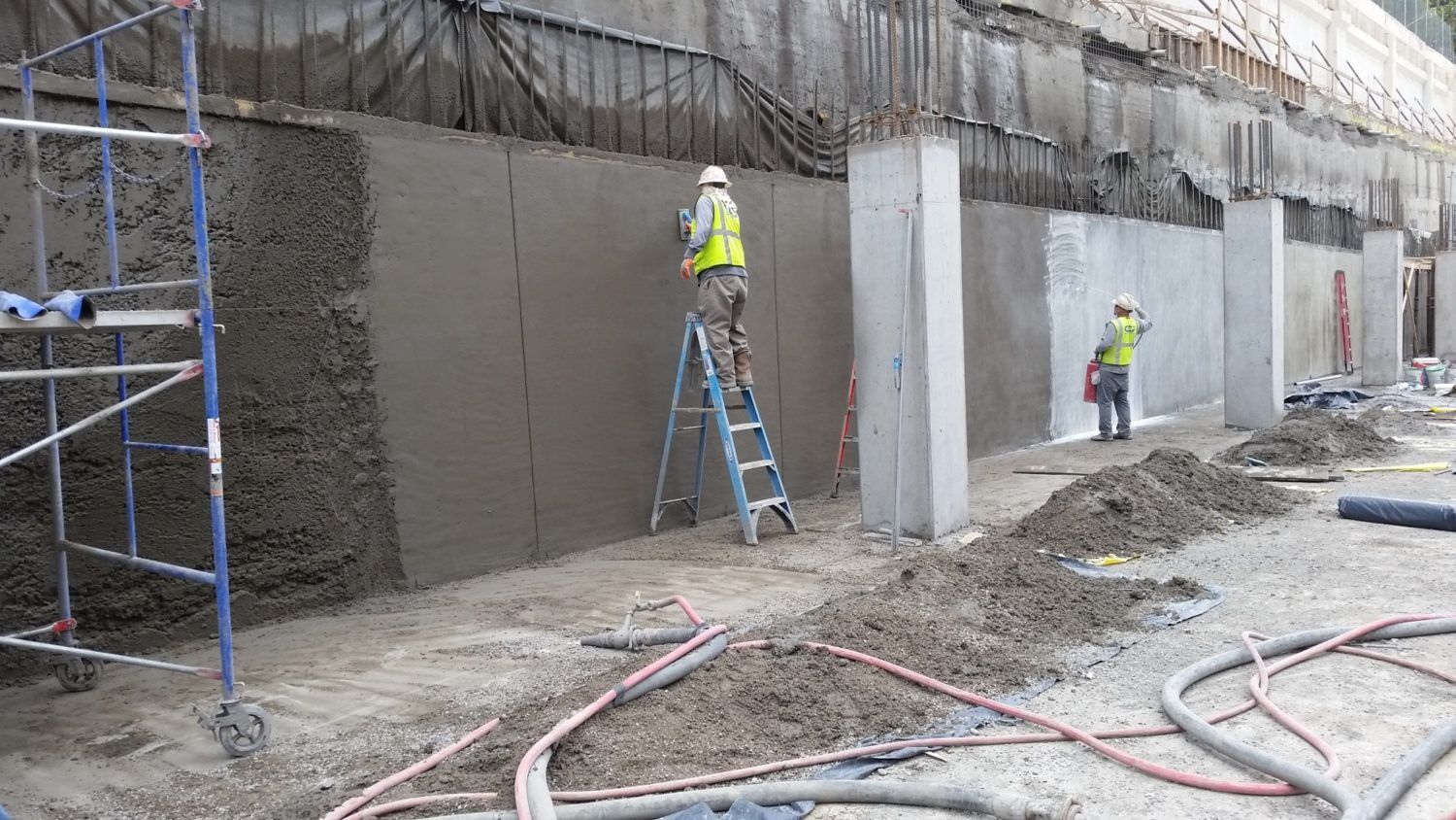 Structural Shotcrete Walls - CCP Shotcrete + Pumping