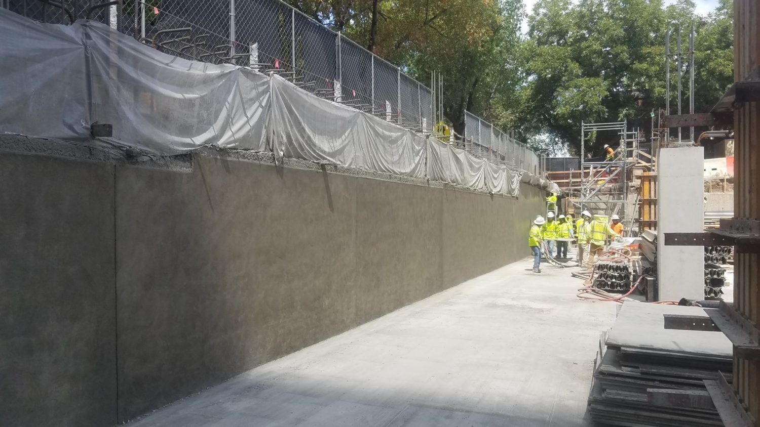 Shotcrete Foundation Walls in Austin Texas | CCP Shotcrete + Pumping