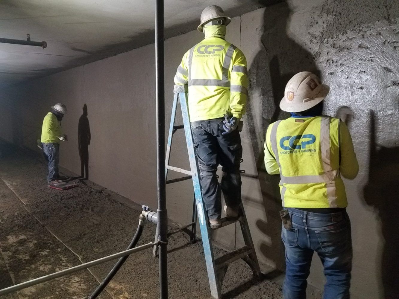 Structural Shotcrete Walls - CCP Shotcrete + Pumping